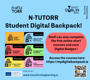 N-TUTORR Student Digital Backpack N-TUTORR | News and Events | TU Dublin
